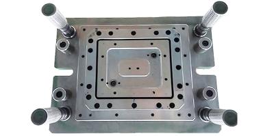 China DC04  Metal Stamping Tooling Stage Tooling Custom Metal Stamping Dies For Microwave Oven Baffle for sale