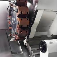 China HT05DSZY Digital Medium Duty Y-Axis Turning Center Double Spindle High Productivity for sale