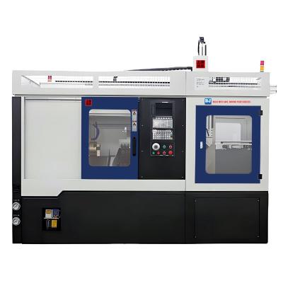 China ET04D High Precision Automatic CNC Slant Bed Double Spindle Turning Center Tool Lathe for sale