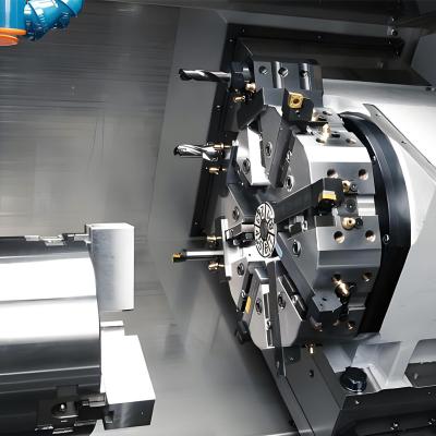 China HTL18ZY Heavy Duty Single High Precision Large CNC Turning Center Servo Power Turret Tailstock Support Optional Side Mounted for sale