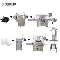 China Stainless Steel Fully Automatic Snack Food Cans and Bottle Filling Machine Capping Machine Labeling Machine for sale
