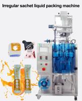 China Irregular Shaped Sachet Packing Machine 30-50ppm 1-50ml Servo Auger Dosing for sale