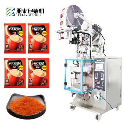 China 240 Three-Side Seal Powder Packing Machine with Auger Screw Filling System and Automatic Measuring with Date Coding for Coffee Milk Powder Spice for sale