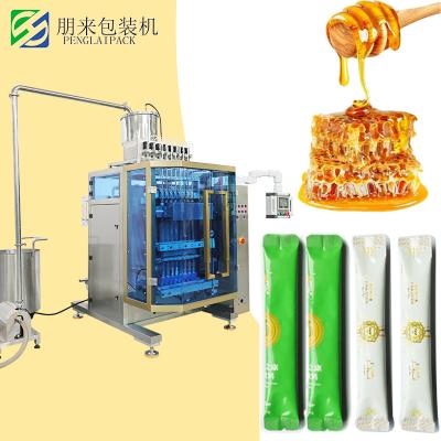 China Efficient Reliable Honey Ketchup Sachet Packaging Machine Multi Lanes Ketchup Tomato Sauce Packet Filling Sealing Packing Machine for sale