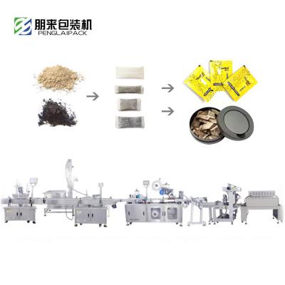 China High Speed Snus Powder Pouch Machine Chewing Packing Machine Fully Automatic Small Bag Jar Can Snus Powder Packing Filling Capping Labeling Machine Line Automatic Snus Packing Production Line for sale