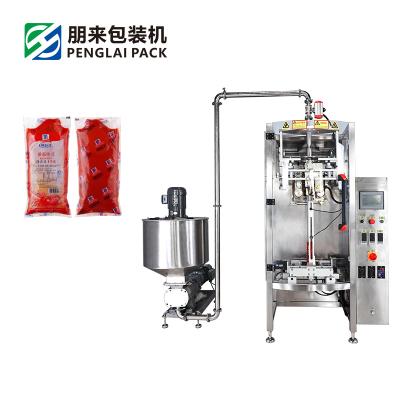 China Industrial Stainless Steel Vacuum Packaging Machine with PLC Control for High-Speed 15-25bags/min Liquid Filling for sale
