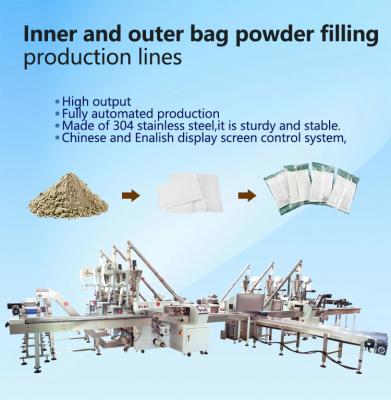 China Custom Automatic Ultrasonic Powder Inner and Outer Bag Packaging Machine Line for sale