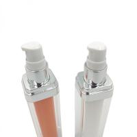 China PMMA  Acrylic Foundation Pump Bottle Empty Makeup Bottle 33*30*158mm for sale