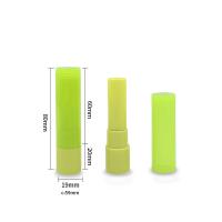 China Twist Up Closure PP Green Lip Balm Tubes Refillable Lip Balm Tube 5g for sale