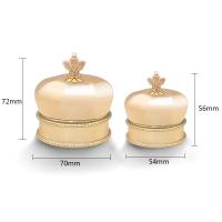 China Exquisite Cosmetic Packaging Jar Plastic Cream Container 54mm 70mm Diameter for sale