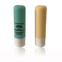 China SGS Certified Empty Plastic Lip Balm Containers 3.8g Round Shape Green Color for sale