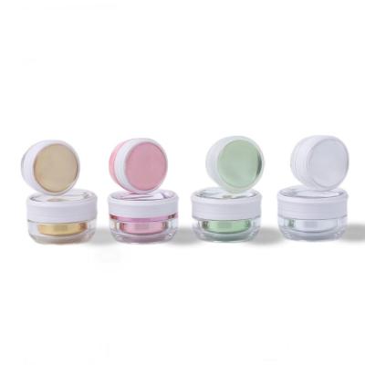 China Multipurpose  4 Oz Plastic Cosmetic Jars Clear Acrylic Jars Unbreakable for sale