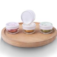 China Multipurpose  4 Oz Plastic Cosmetic Jars Clear Acrylic Jars Unbreakable for sale