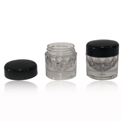 China Transparent  1-3g Cream Jars Cosmetic Packaging Hygienic Wear Resistance for sale