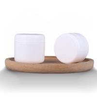 China Empty Face Cream White Plastic Cosmetic Jars Unbreakable SGS Approval for sale