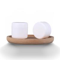 China Empty Face Cream White Plastic Cosmetic Jars Unbreakable SGS Approval for sale