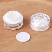 China OEM ODM Colored Diamond Cosmetic Jar Wide Mouth Cosmetic Jars PMMA for sale