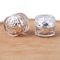 China OEM ODM Colored Diamond Cosmetic Jar Wide Mouth Cosmetic Jars PMMA for sale