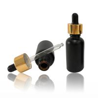 China High End Cosmetic Packaging Bottle Black Tincture Bottle Leakage Proof for sale