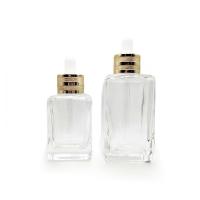 China SGS Certified Essential Oil Glass Dropper Bottles Sturdy 50ml Cream Bottle for sale