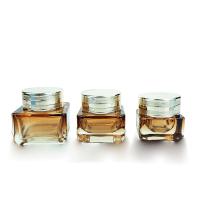 China Customization Empty Cosmetic Packaging Bottle Glass Cream Container 55*76mm for sale