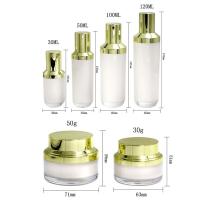China Customization Cosmetic Container Set Pump Bottle And Cosmetic Jar Set for sale