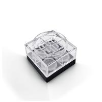 China Personalized 45*26mm Square Empty Loose Powder Case With 4 Grid for sale