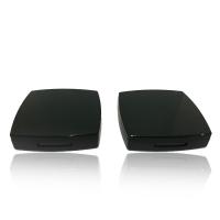 China Fashionable Durable Black Empty Compact Powder Case Non Leakage for sale
