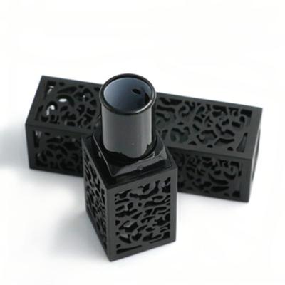 China Modern Sleek  Black Lipstick Container Empty Private Label Available for sale