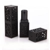 China 3.8g Lipstick Packaging Tube Black Square Lipstick Tube 23*74mm Size for sale