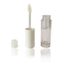 China 4ml ABS Lip Gloss Packaging Tube With Brush Empty Lip Gloss Containers for sale