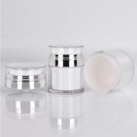China Popular Acrylic Press Foundation Bottle Double Layer Face Cream Bottles Eye Cream Container for sale