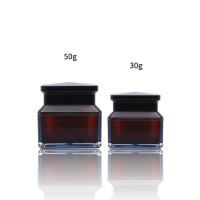 China Personal Care Cosmetic Storage Set Acrylic Cap Custom Logo Screen Printed Packaging Organizer for sale