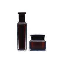 China Personal Care Cosmetic Storage Set Acrylic Cap Custom Logo Screen Printed Packaging Organizer for sale