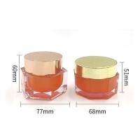 China Leak proof Transparent Acrylic Cosmetic Jar Diamond Jar for Skin Care Cream - 50g for sale