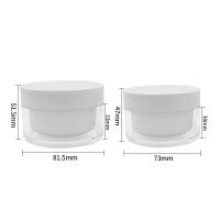 China Customizable 50g Diamond Acrylic Jar With Simple Design OEM/ODM Logo Available for sale