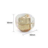 China 50g Leak Proof Cosmetic Cream Jar Diamond Acrylic Small Jar Custom Logo Available for sale