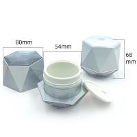 China Leak Proof Transparent Cosmetic Cream Jar With Custom Logo 5g/10g PP/ABS/Acrylic for sale