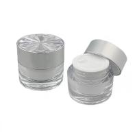 China Leak proof Diamond Acrylic Cosmetic Jar for Skin Care Cream Small 30g/50g Container for sale