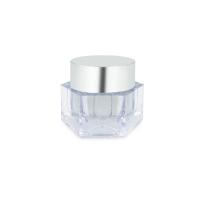 China Leak Proof Skin Care Cream Jar Simple Design 30g/50g Cosmetic Packaging With Sample for sale