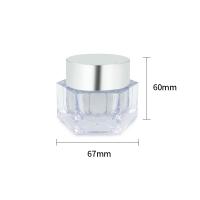 China Leak Proof Skin Care Cream Jar Simple Design 30g/50g Cosmetic Packaging With Sample for sale