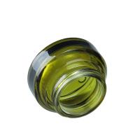 China Round Glass Cosmetic Packaging Bottle with Silk Screen Printing for sale