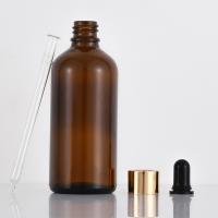 China 100ml Transparent Glass Foundation Bottle Round Dropper Cap Cosmetic Packaging With Free Sample for sale