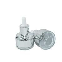 China Drop Resistant Glass Cosmetic Packaging Bottle 50g 60g with Silk Screen Printing for sale