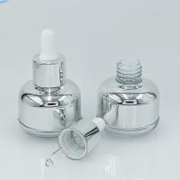 China Drop Resistant Glass Cosmetic Packaging Bottle 50g 60g with Silk Screen Printing for sale