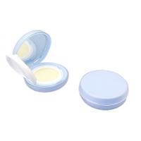 China Refillable Round Snap Closure Compact Powder Case Transparent 15g Capacity for sale