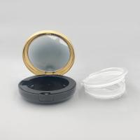 China Round Plastic Refillable Cushion Foundation Case with Snap Closure for Cosmetics / Skin Care for sale