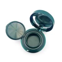 China 15g Transparent Plastic Refillable Compact Powder Case for Travel friendly Cosmetic Needs for sale