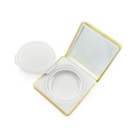 China Round Plastic Dewy Finish Cushion Foundation Case Travel Friendly Reusable for Cosmetics Skin Care Packing for sale