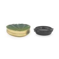 China Transparent Round Snap Closure Cushion Foundation Case With Dewy Finish for sale